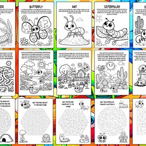 Buzzy Bugs! | 30 High Quality Coloring Pages | Digital Download | Learn ...