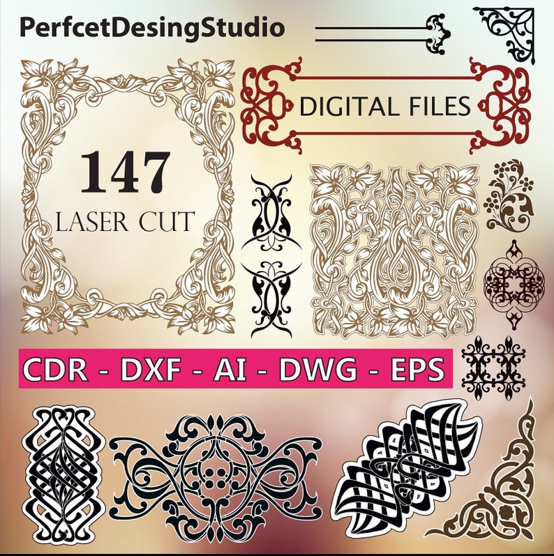 147 Laser Cut Digital Files Perfect Desing - Etsy