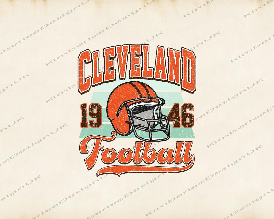 Vintage Cleveland Football Shirt Vintage Style Png, Retro Cleveland ...