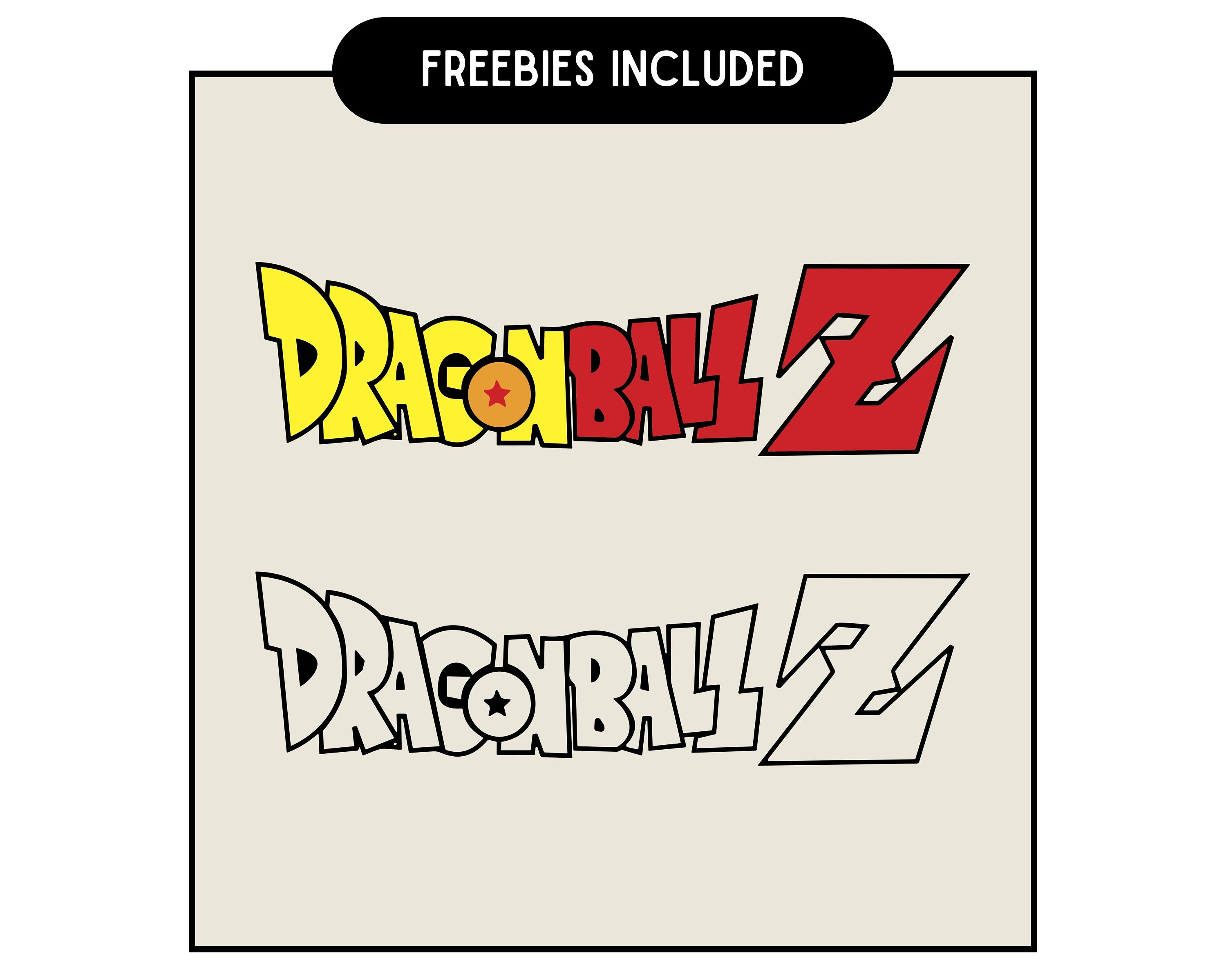 Dragonballz Font & Characters Svg Bundle, Goku Svg, Svg for Sticker ...