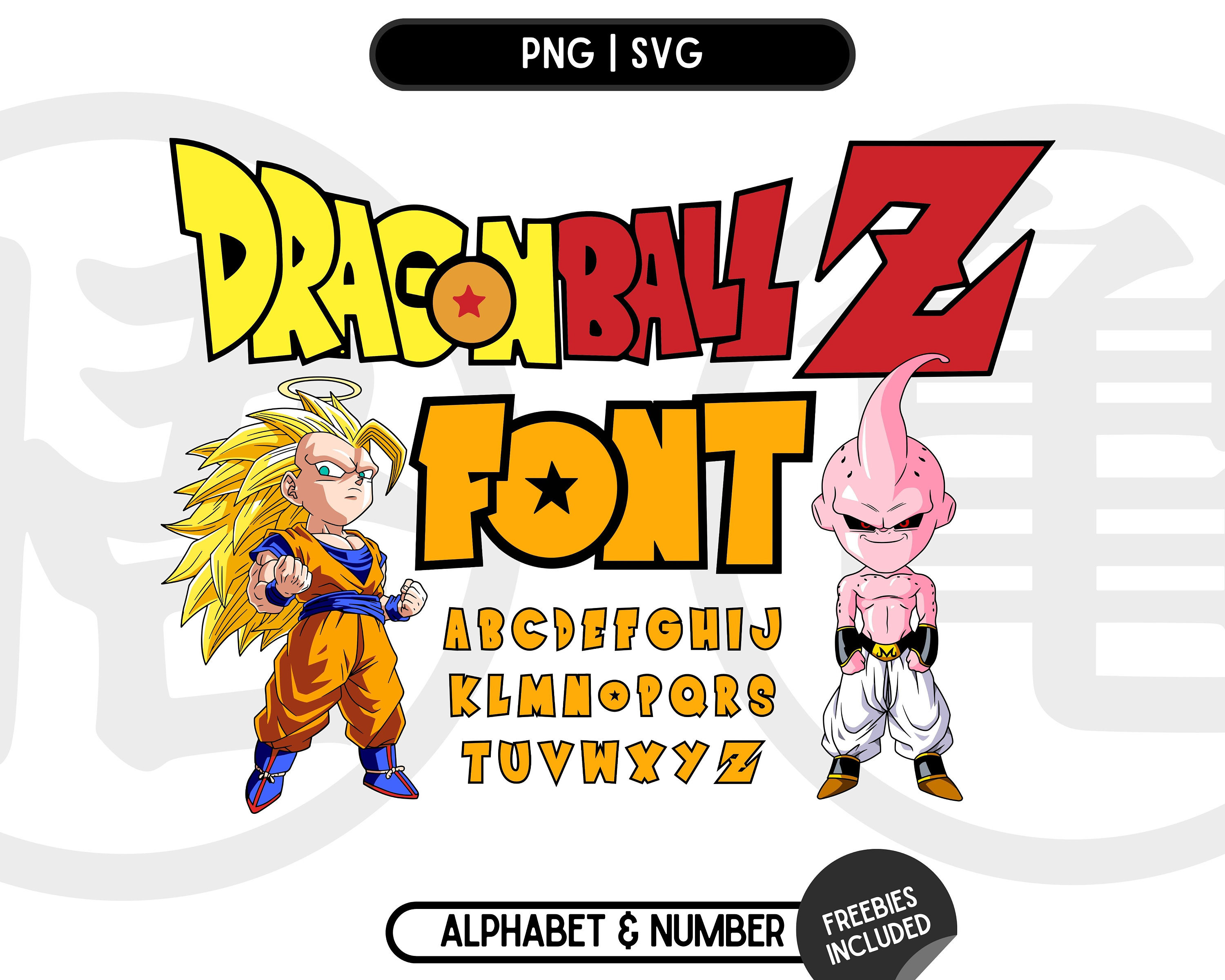 Dragonball Font Svg Png Dragonball Z Svg Bundle Goku Svg - Etsy Australia