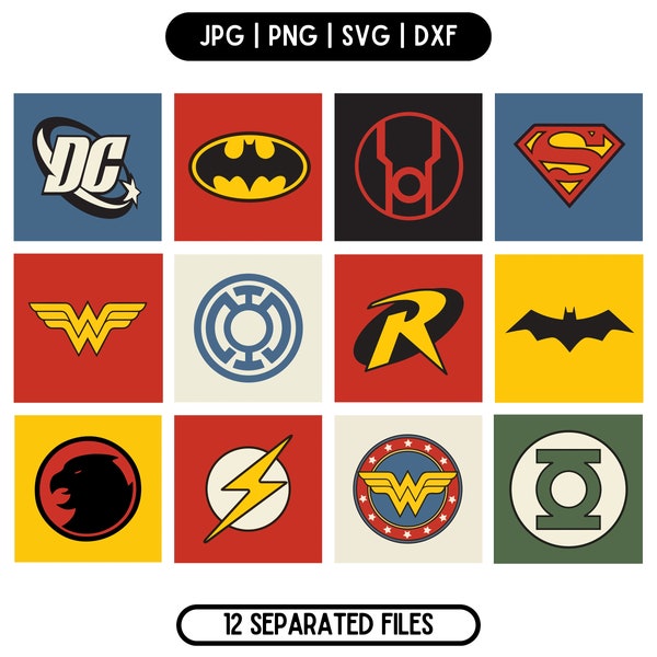 Dc Superhero Svg - Etsy