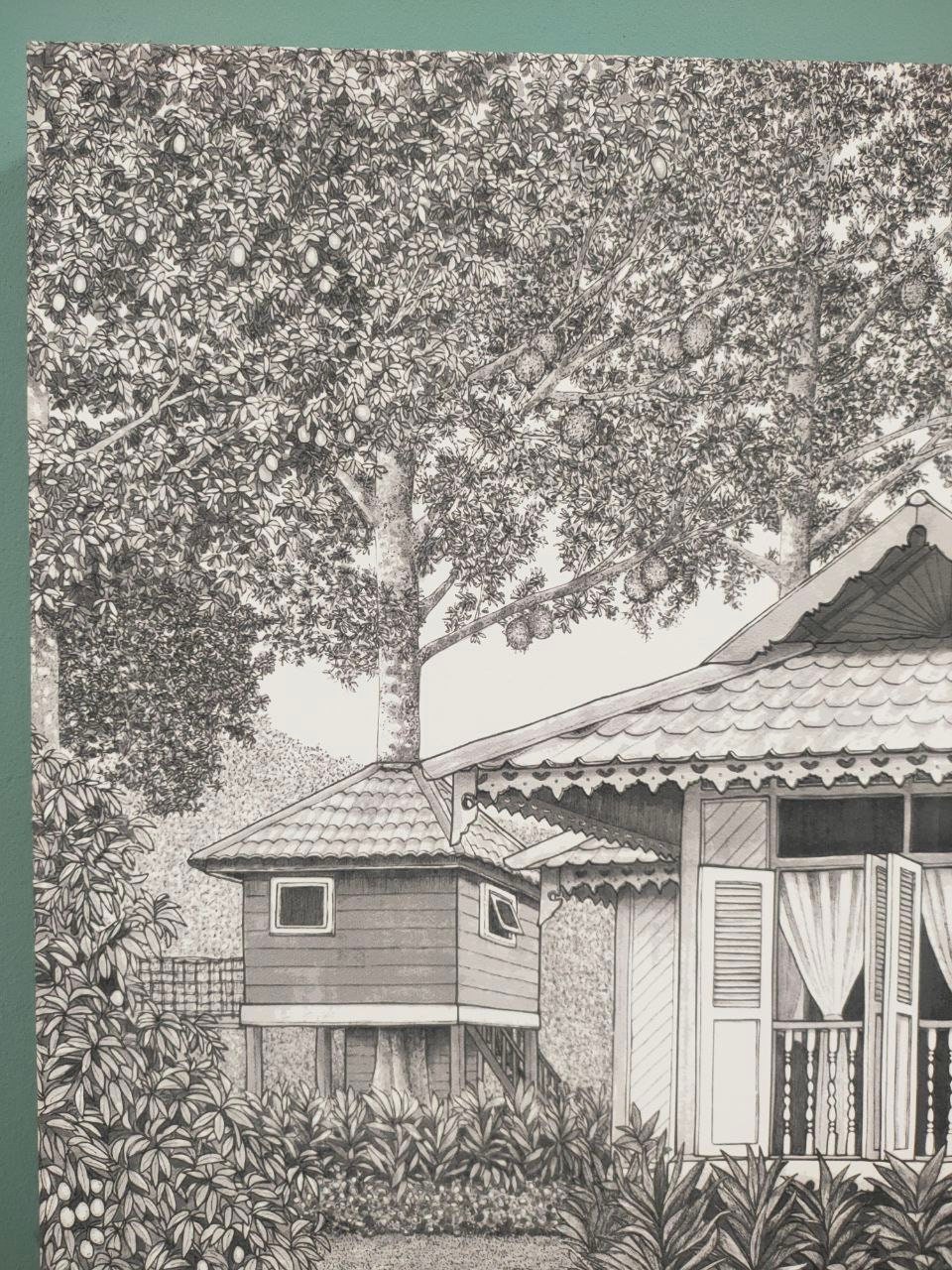 Printable Digital Art Malaysia Malay Traditional House | Malaysian ...