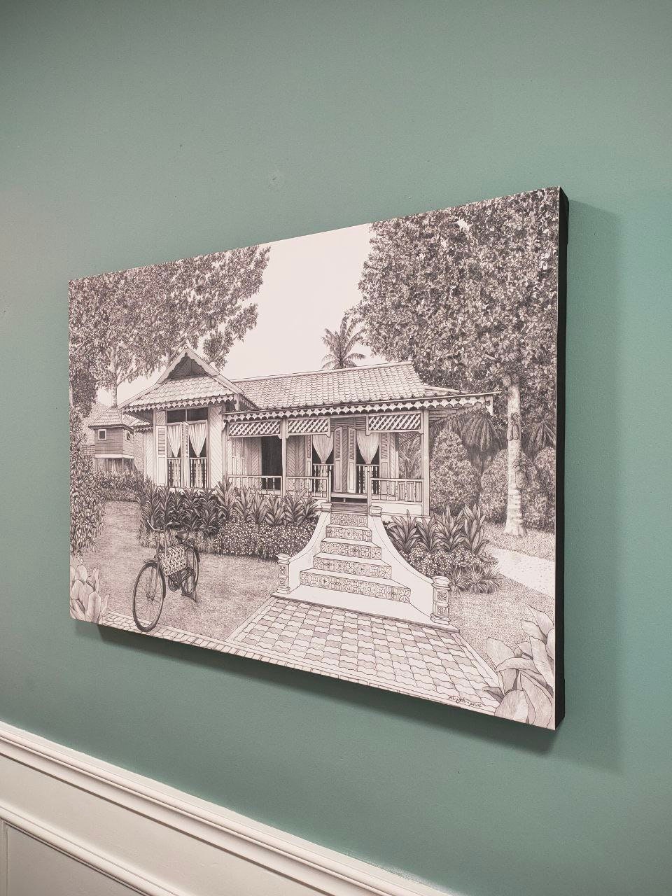 Printable Digital Art Malaysia Malay Traditional House | Malaysian ...