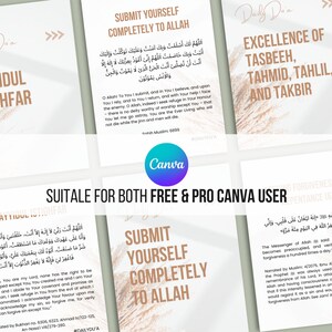 100+ Islamic Content Social Media Canva Template | Daily Du'a Instagram ...