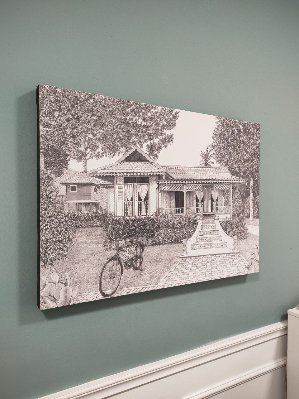 Printable Digital Art Malaysia Malay Traditional House | Malaysian ...