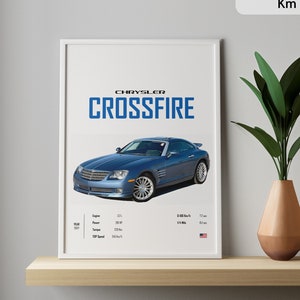 Chrysler Crossfire 2007 Car Poster Digital Prints Printable Wall Art ...
