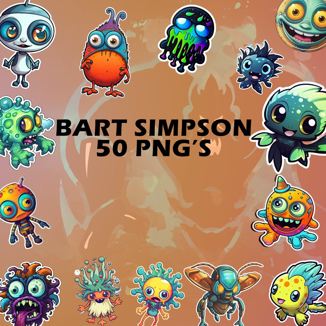 Bert Simpsons Stickers the Simpsons Files for Cricut the - Etsy