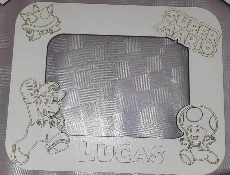 Photo Frame Super Mario Laser Cut File, Svg, Gift , Digital Vector Art ...