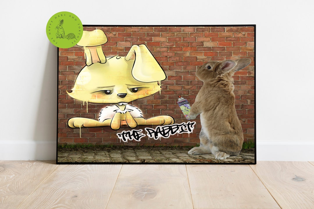 Graffiti Artist Rabbit Art | Cheeky Animal | Mischievous | Graffiti ...