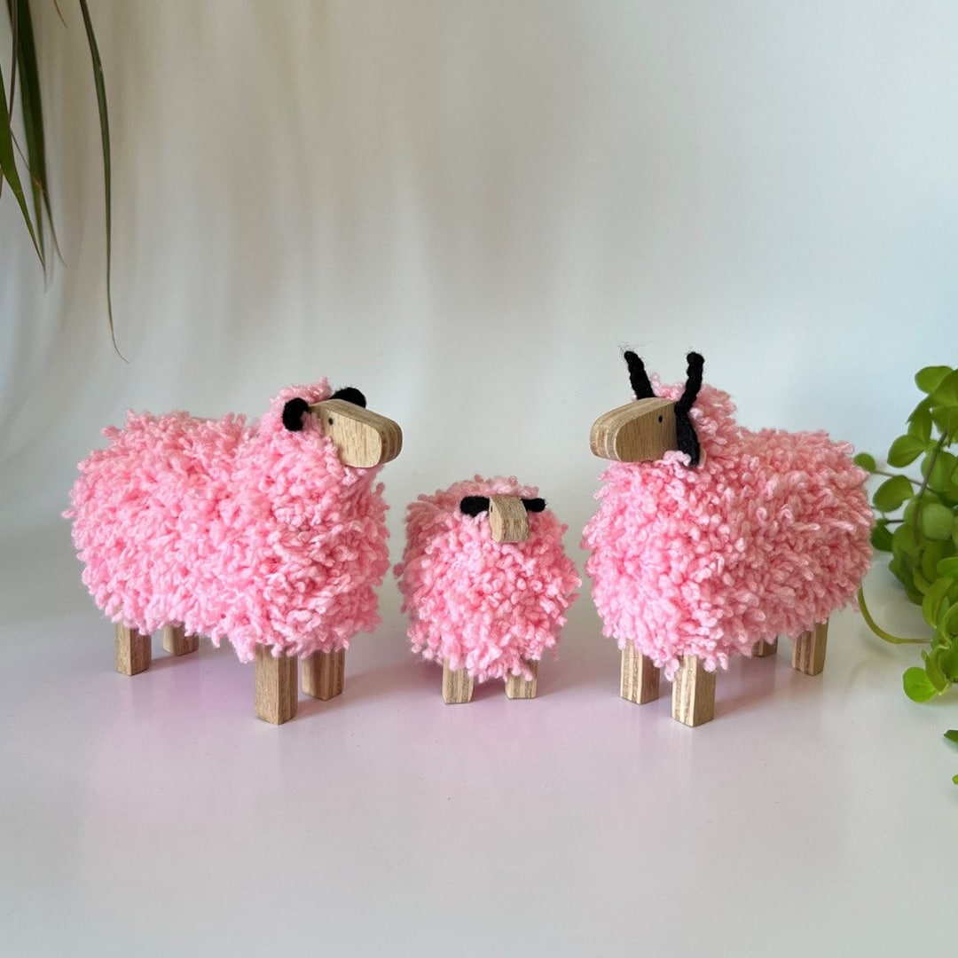 Toy Sheep Toy Wood Sheep Gifts for Kids Wooden Miniature - Etsy