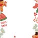 Gingerbread Man Border Page: Vibrant Christmas Colors (digital Download ...