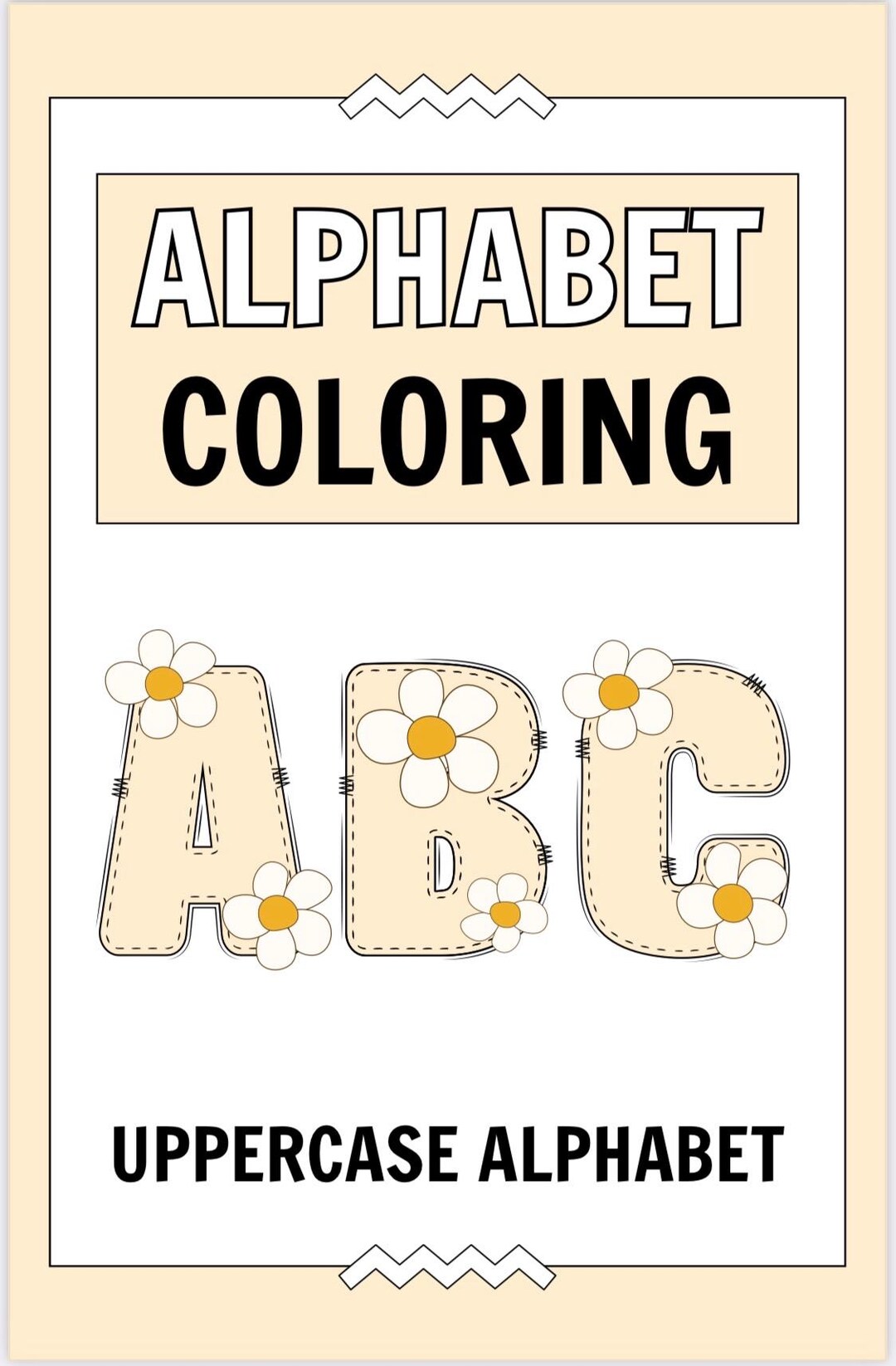 Floral Alphabet Coloring Book - Etsy