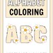 Floral Alphabet Coloring Book - Etsy