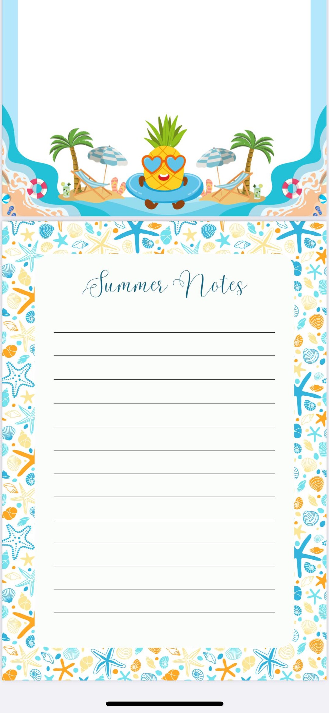 It’s Summertime Page Borders - Etsy