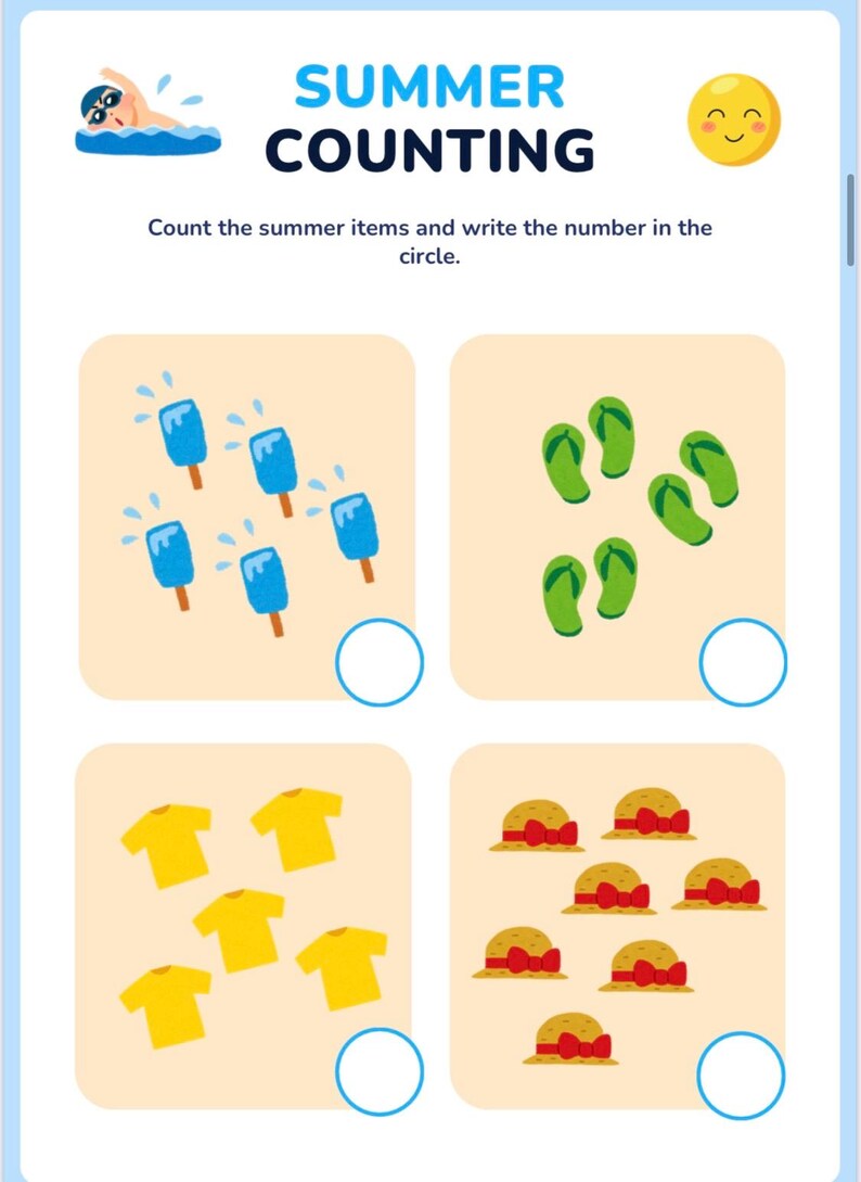 Summer Activity Book for Kids - Etsy