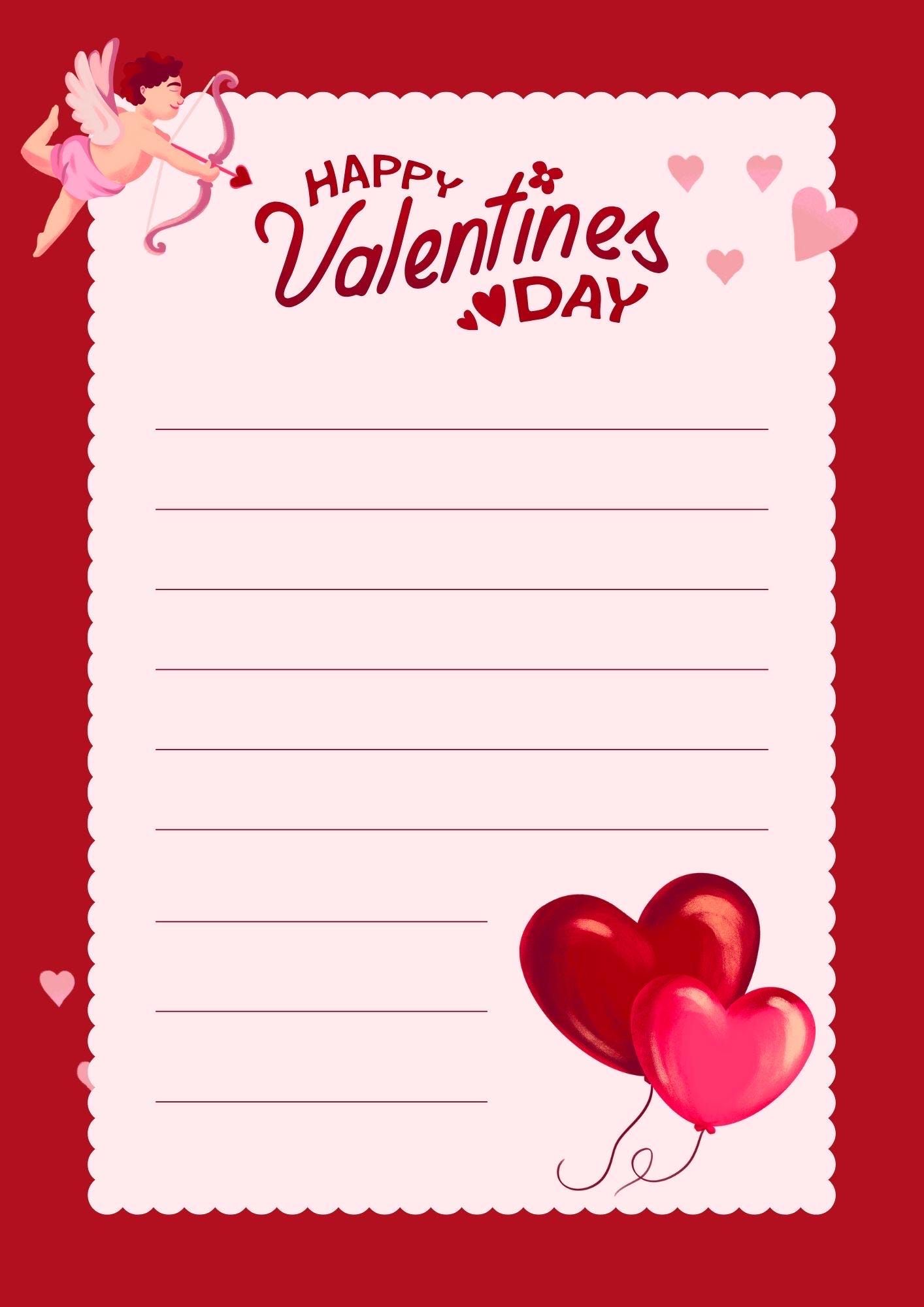 Red and White Valentines Borders - Etsy Canada