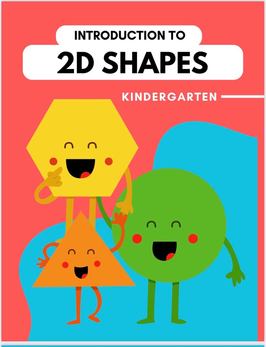 Kids 2D Shapes Coloring and Learning Book - Etsy