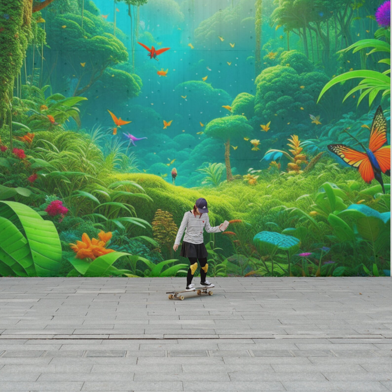 Digital Print Nature Forest Wall Art Print Greenery Landscape Home ...