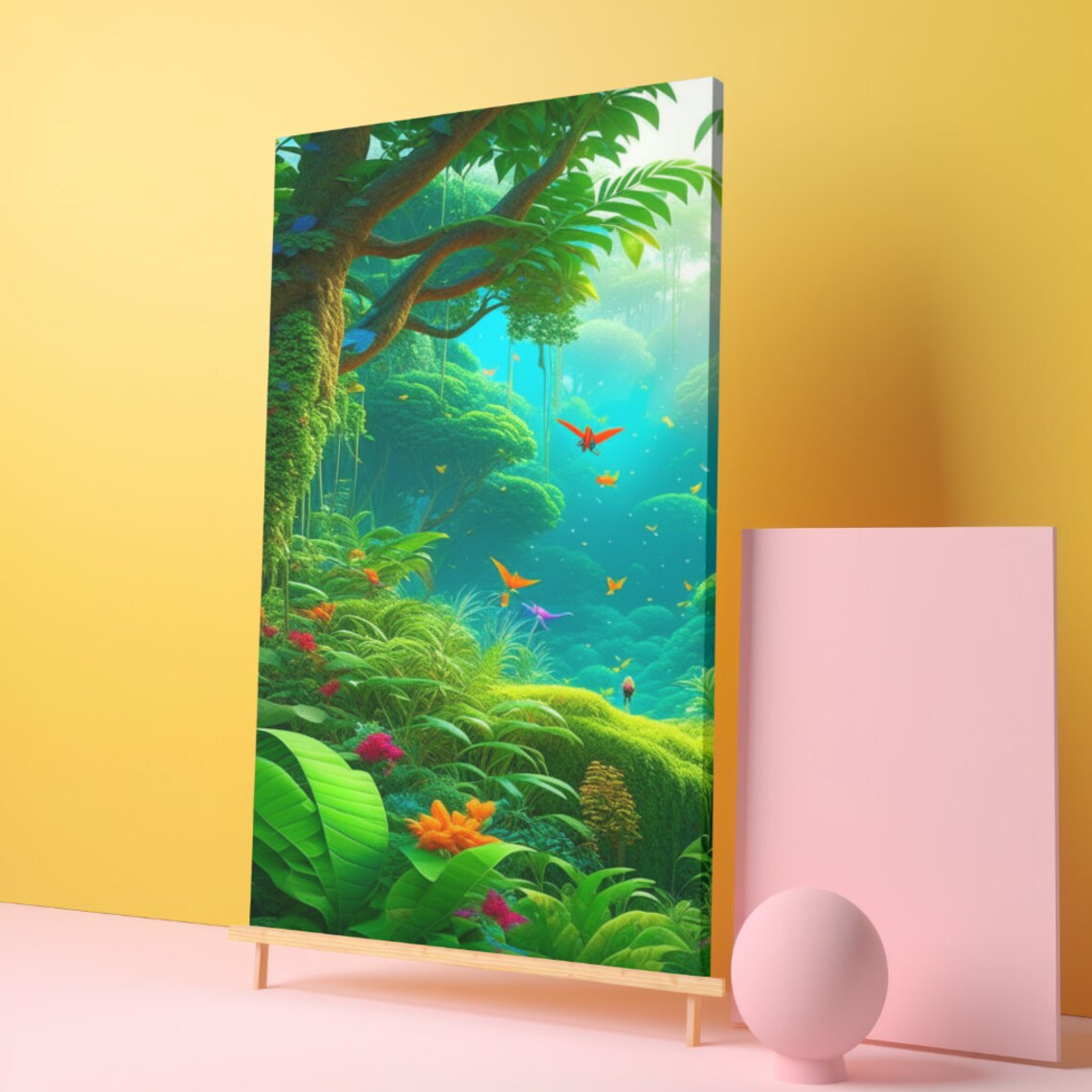 Digital Print Nature Forest Wall Art Print Greenery Landscape Home ...