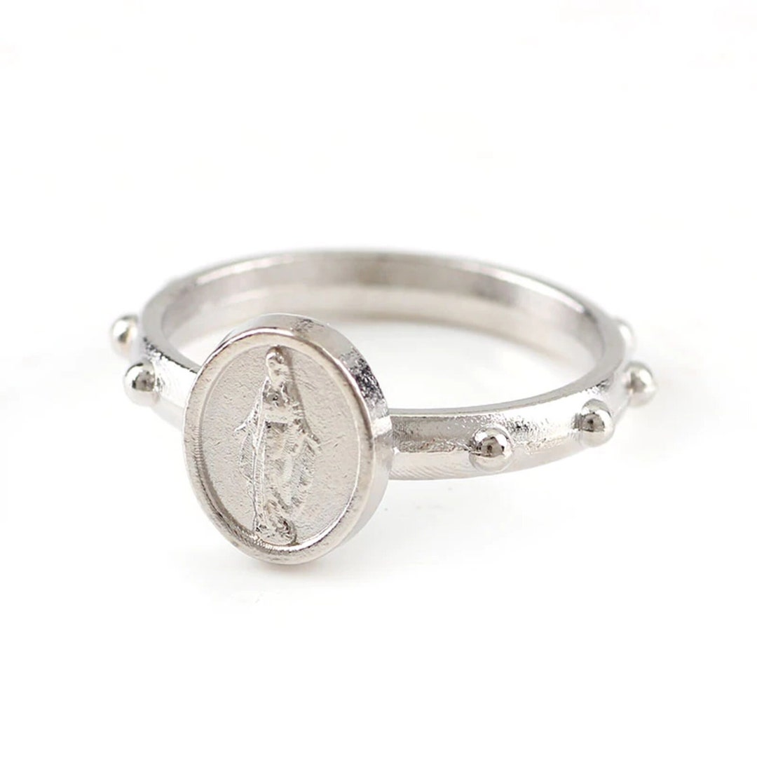 Catholic Rosary Ring Decade With the Blessed Virgin, Catholic Prayer ...