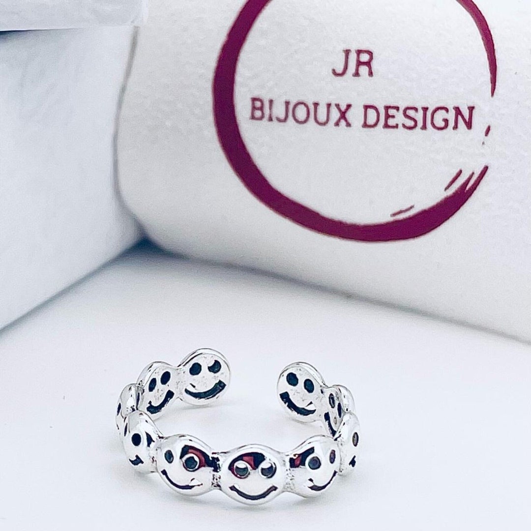 Silver Smiles Ring Fantasy Ring Funny Ring Gift for Her Christmas Gift ...