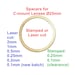 Spacer Ring 0.1mm, 0.2mm, 0.25mm, 0.5mm, 1mm Extension Spacer Shim F/ C ...