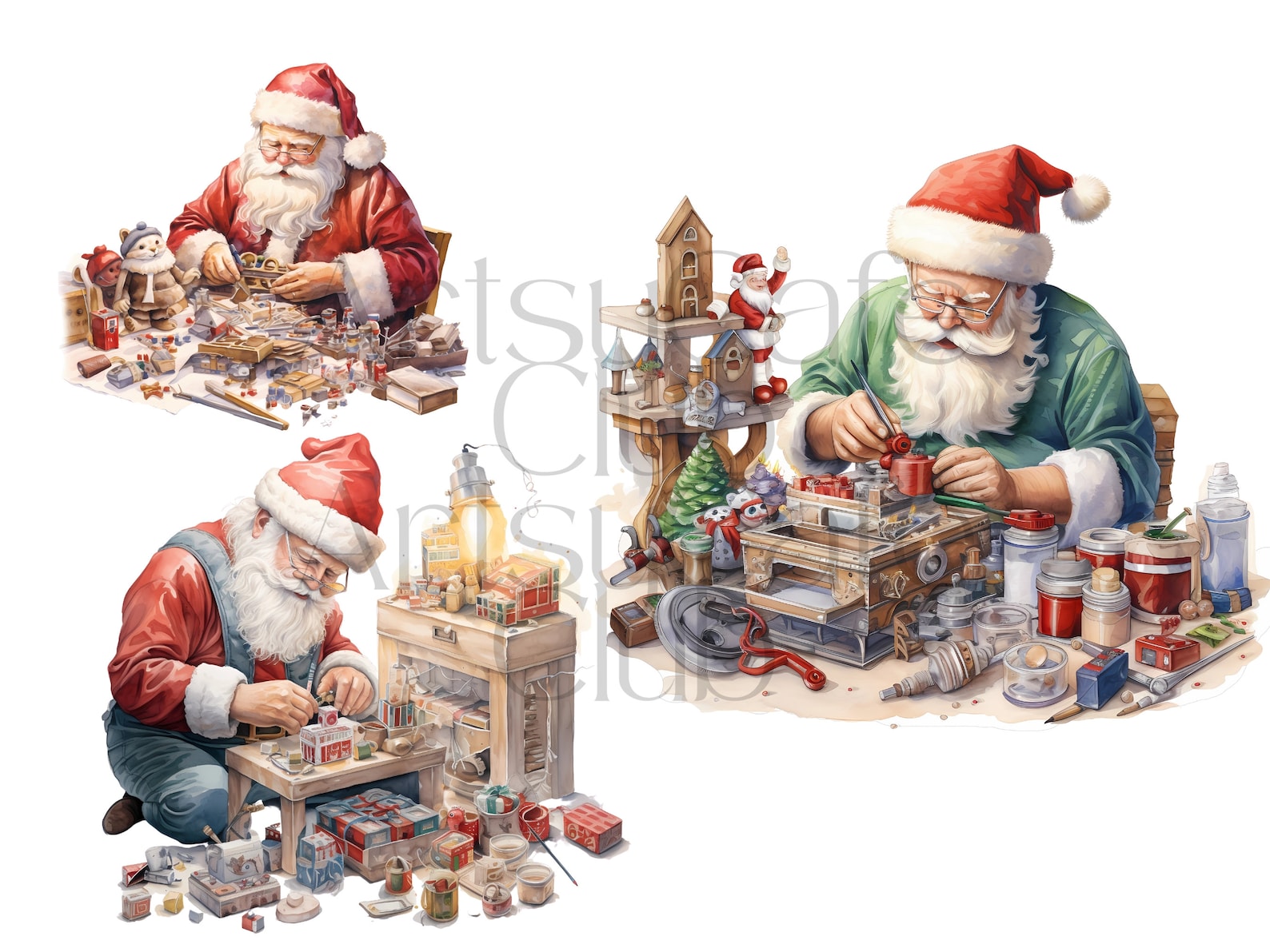 10 Santa's Workshop PNG Clipart, Transparent Background, Christmas ...