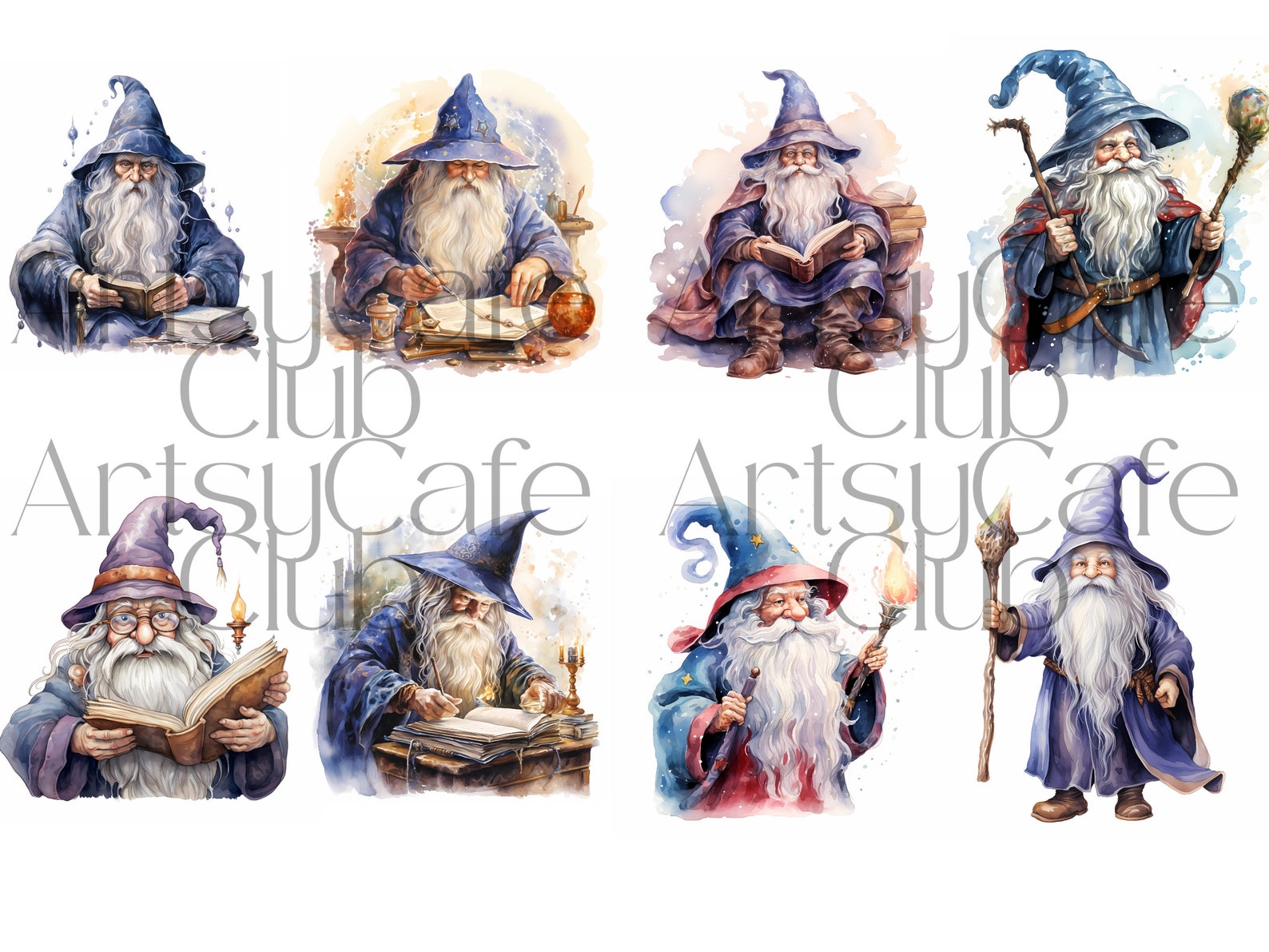 34 PNG Wizards Bundle, for Planner, Scrapbooking, DIY Projects ...