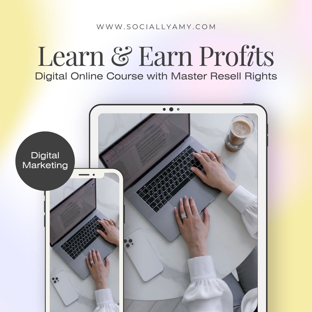 Learn and Earn Profits Online Digital Product Digital Marketing Master ...