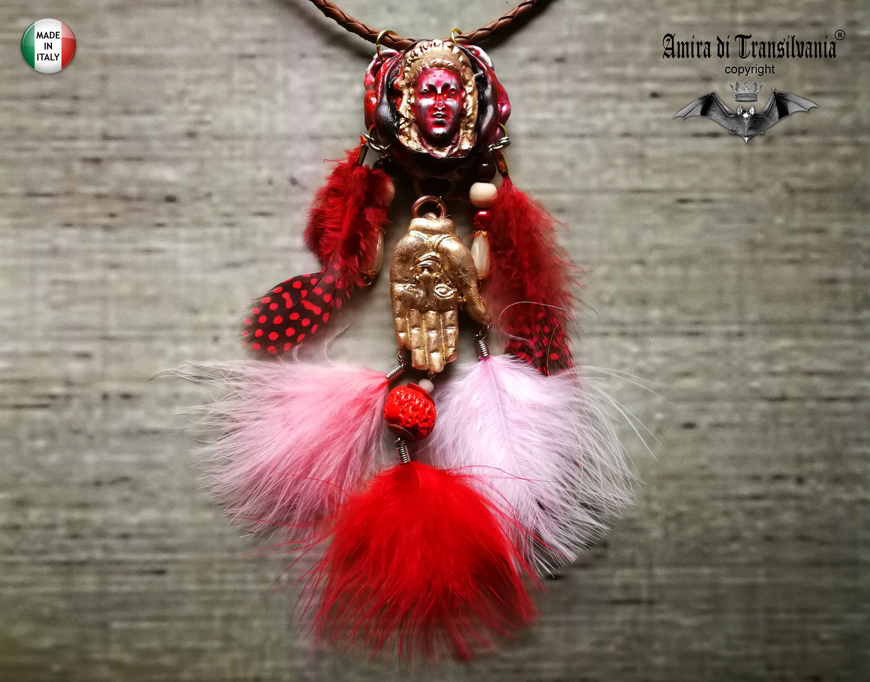 Native American Indian Tribal Jewelry Pendant, Shaman Necklace Boho ...