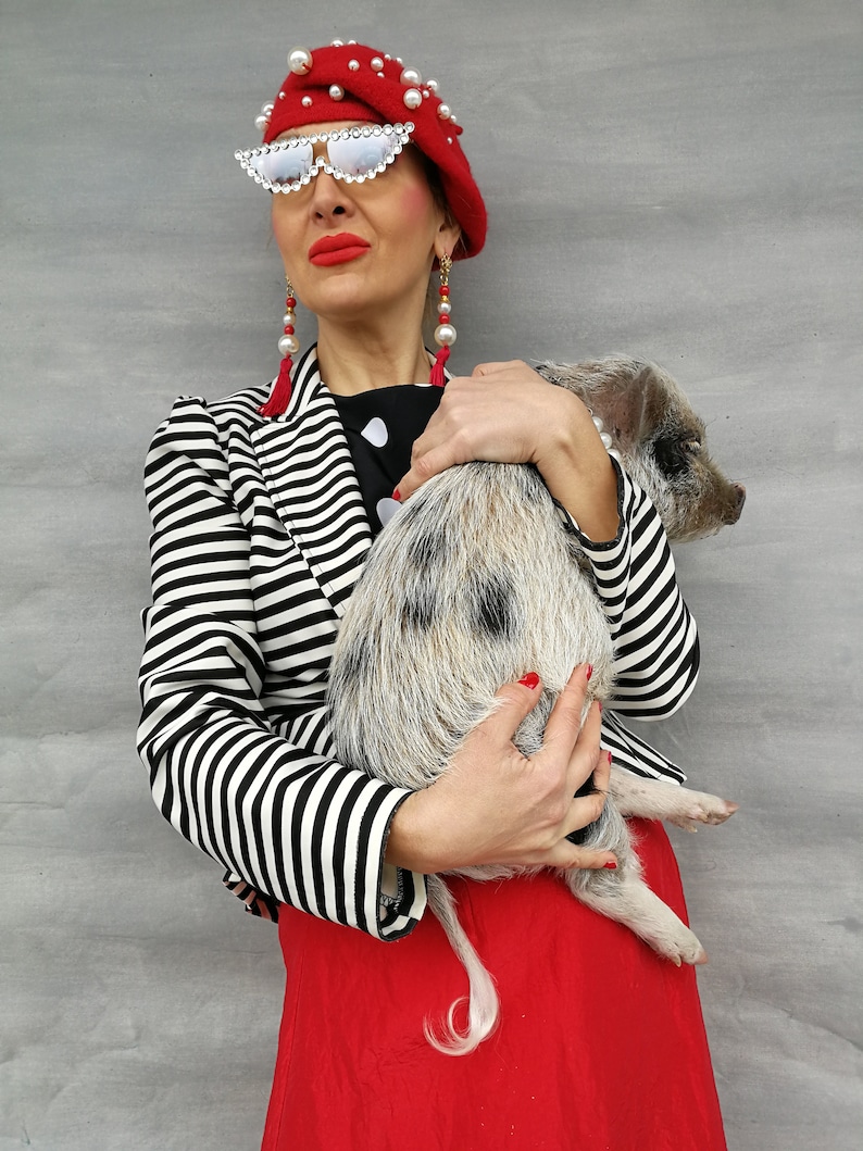 Red Bonnet Che Guevara Beret, Red Hat With Pearl Embroidered Headpiece ...