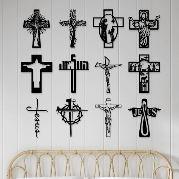 Tooled Cross Sticker - Etsy