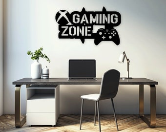 Gamer Mode On, Gaming Zone, Game Laser Cut Svg Dxf Files Wall Sticker ...
