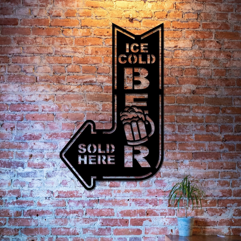 Beer Laser Cut Sign - Etsy
