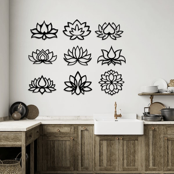 Lotus Wall Decal - Etsy