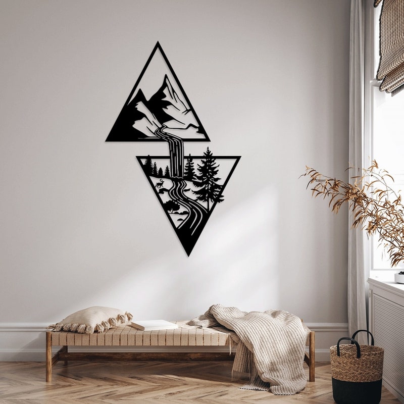 Waterfall Wall Decal - Etsy