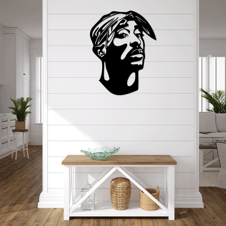 Tupac Shakur Rap 2pac Laser Cut Dxf Svg Glowforge Files Wall Art ...