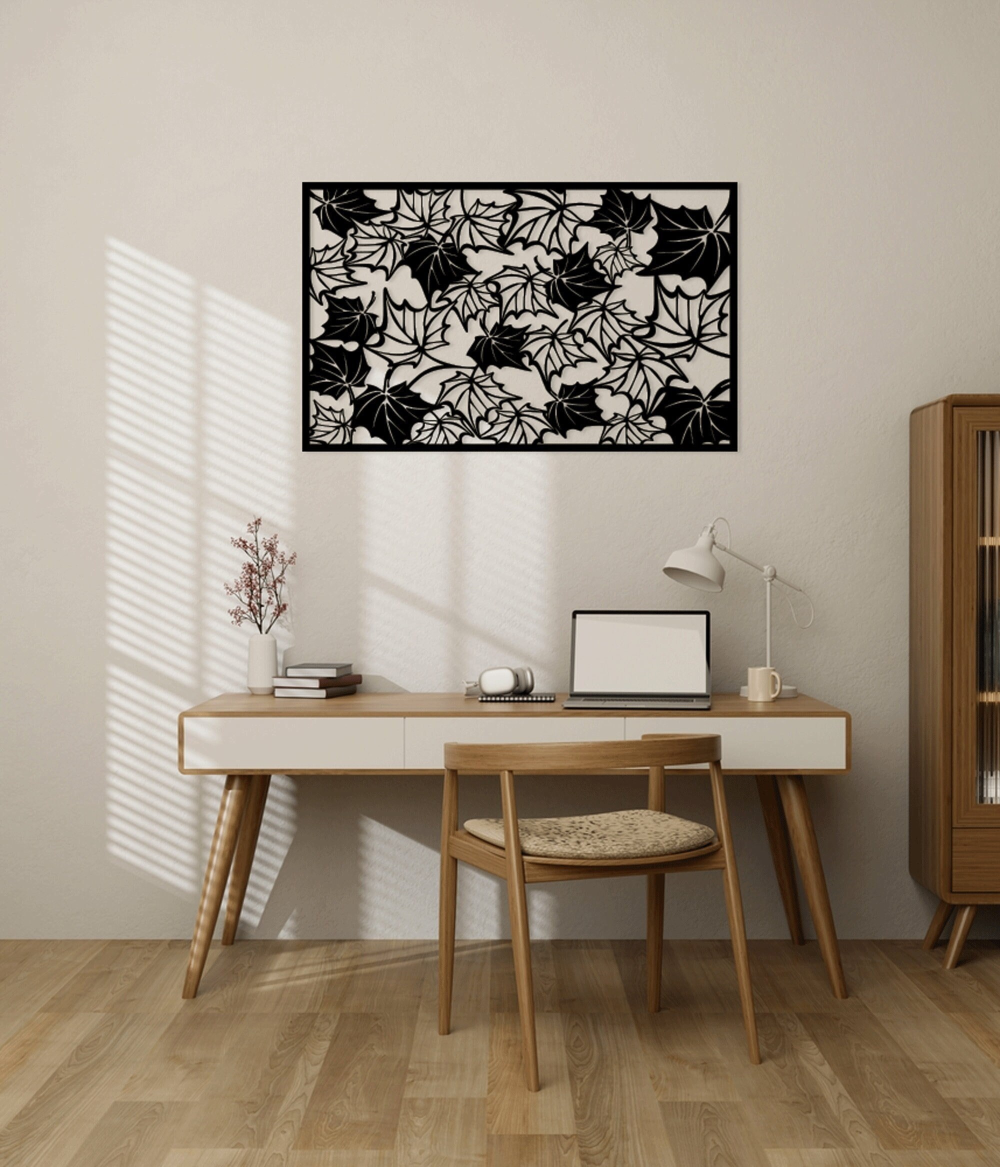 Leaf Autumn Laser Cut Dxf Svg Glowforge Files Wall Art Sticker Vinly ...