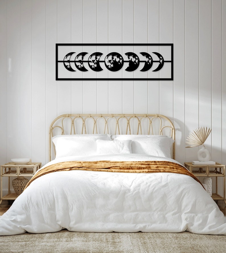 Moon Lunar Phase Laser Cut Dxf Svg Glowforge Files Wall Sticker Vinly ...