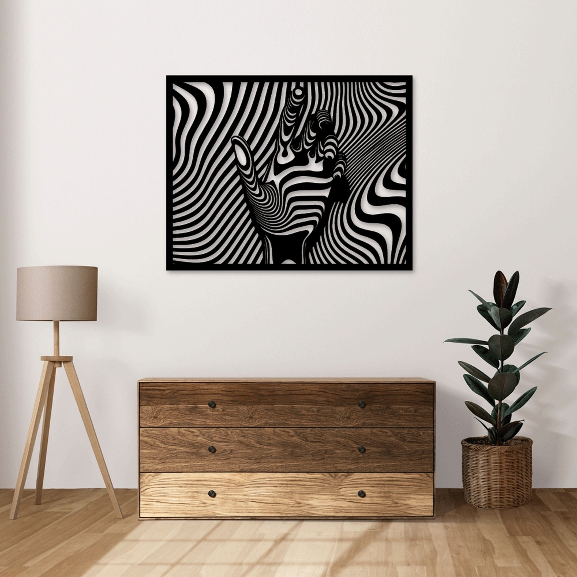 3d Hand Laser Cut Dxf Svg Glowforge File Wall Art Sticker Vinly Decal ...