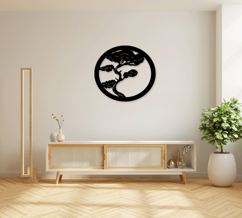 Bonsai Tree Laser Cut Dxf Svg Glowforge Files Wall Art Sticker Decal ...