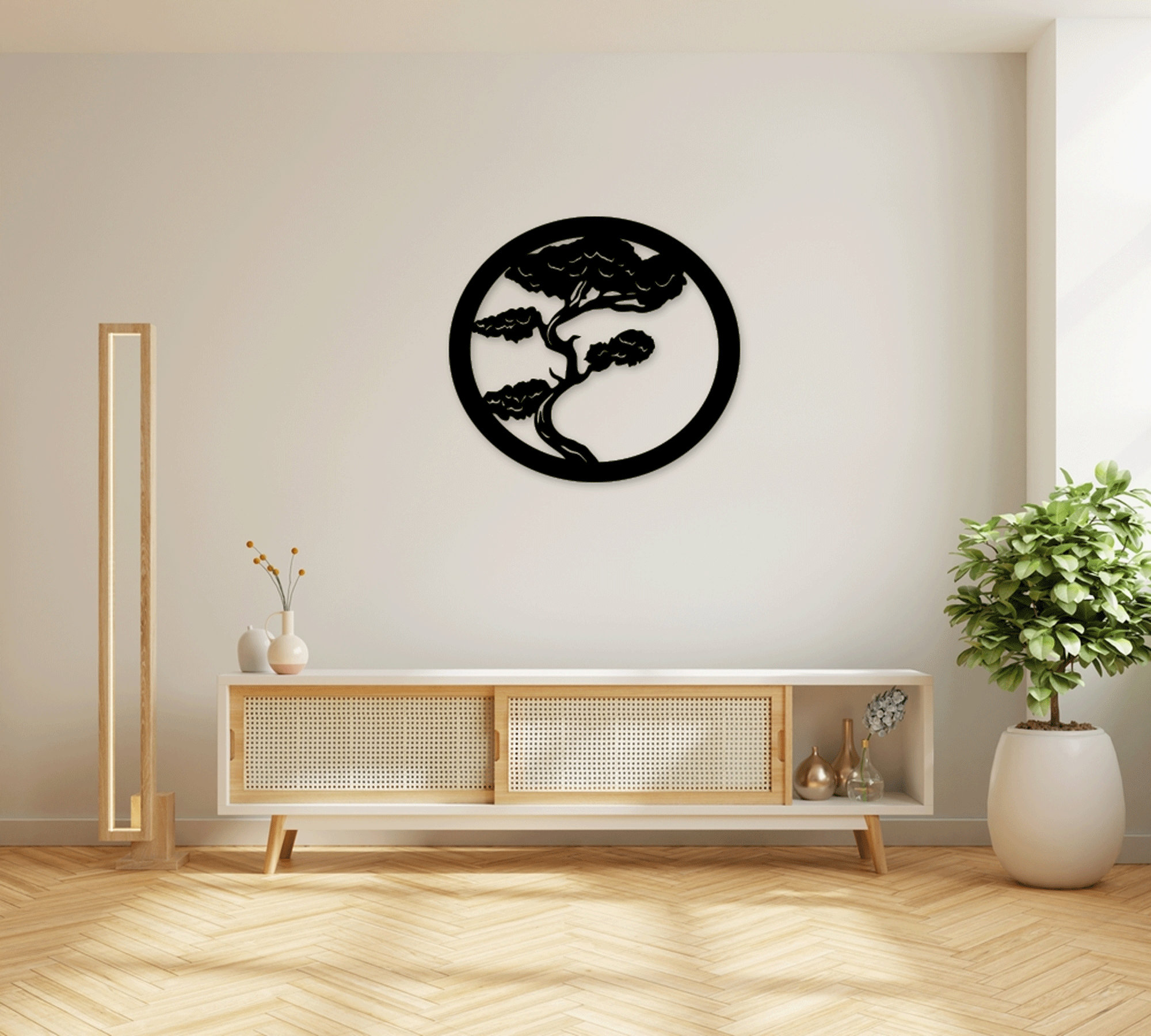 Bonsai Tree Laser Cut Dxf Svg Glowforge Files Wall Art Sticker Decal ...