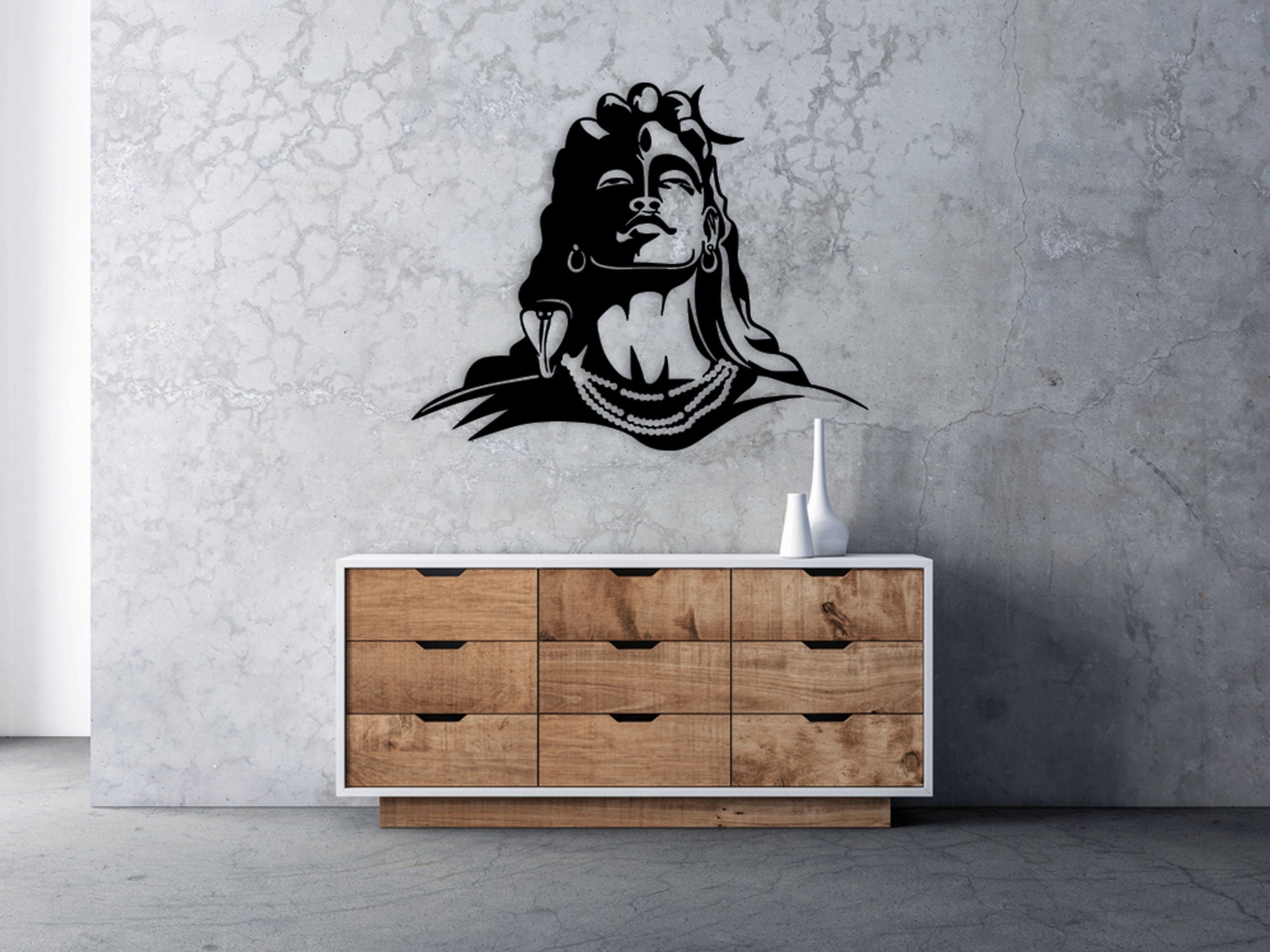 Lord Shiva Hindu Mythology Laser Cut Dxf Svg Glowforge Files Wall Art ...