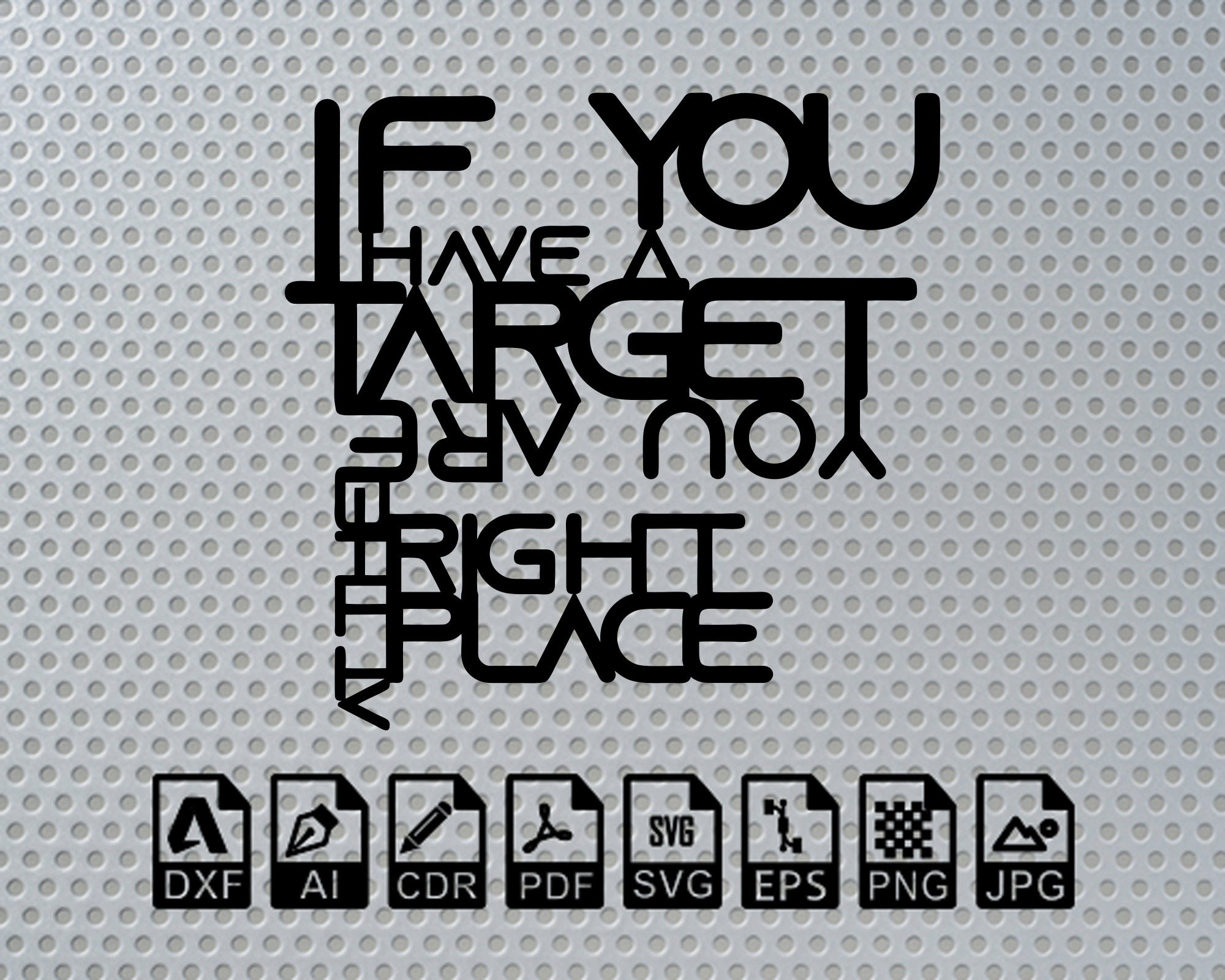 Target Goal Laser Cut Dxf Svg Glowforge Files Wall Art Sticker Decal ...
