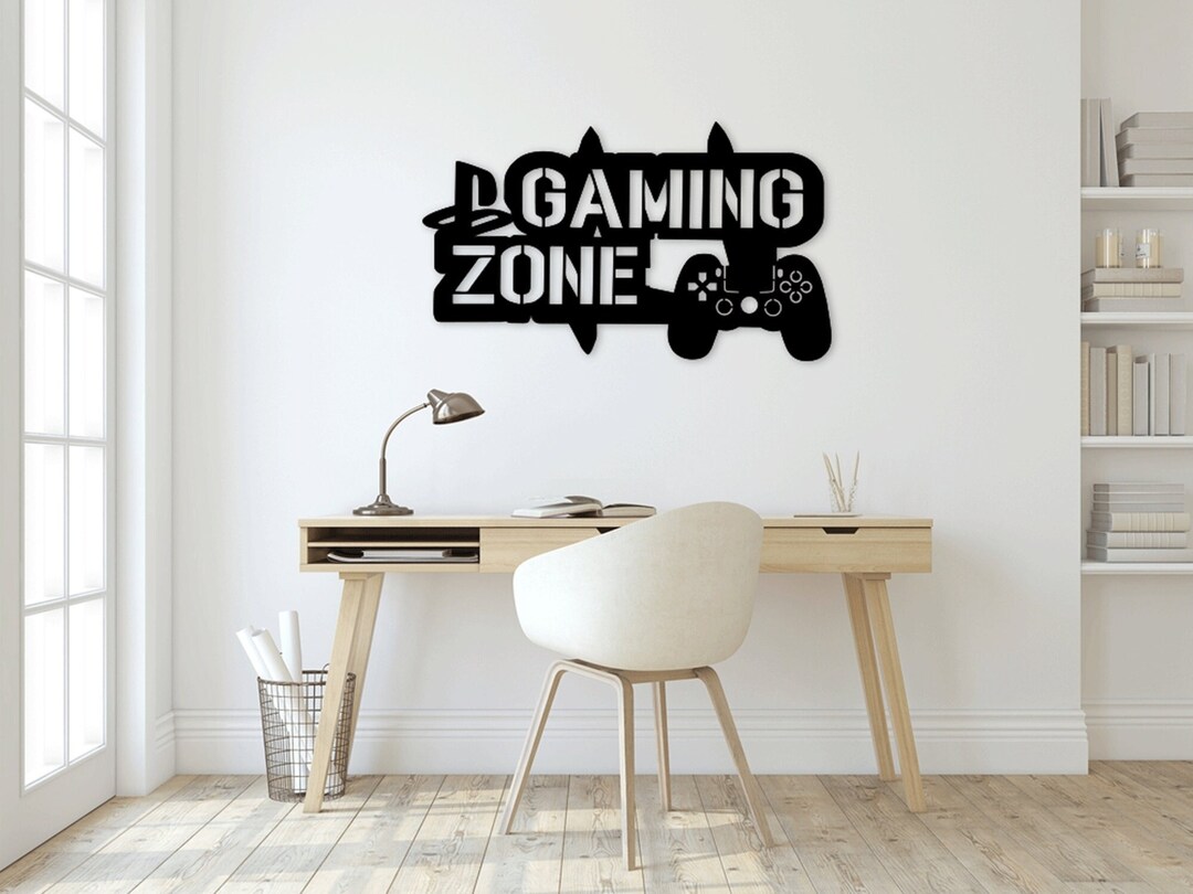 Game Gamer Gaming Zone Joystick Laser Cut Dxf Svg Glowforge Files Wall ...
