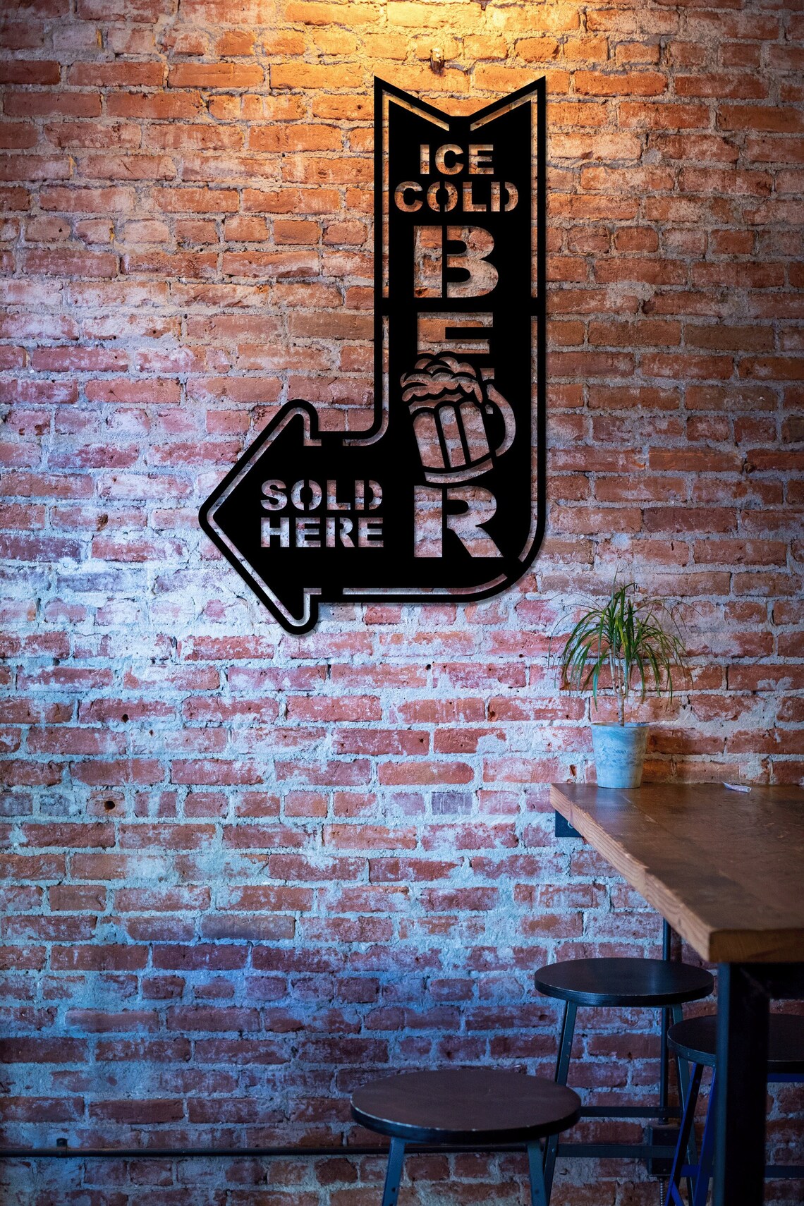 Beer Sign Pub Laser Cut Dxf Svg Glowforge Files Wall Art Sticker Vinly ...