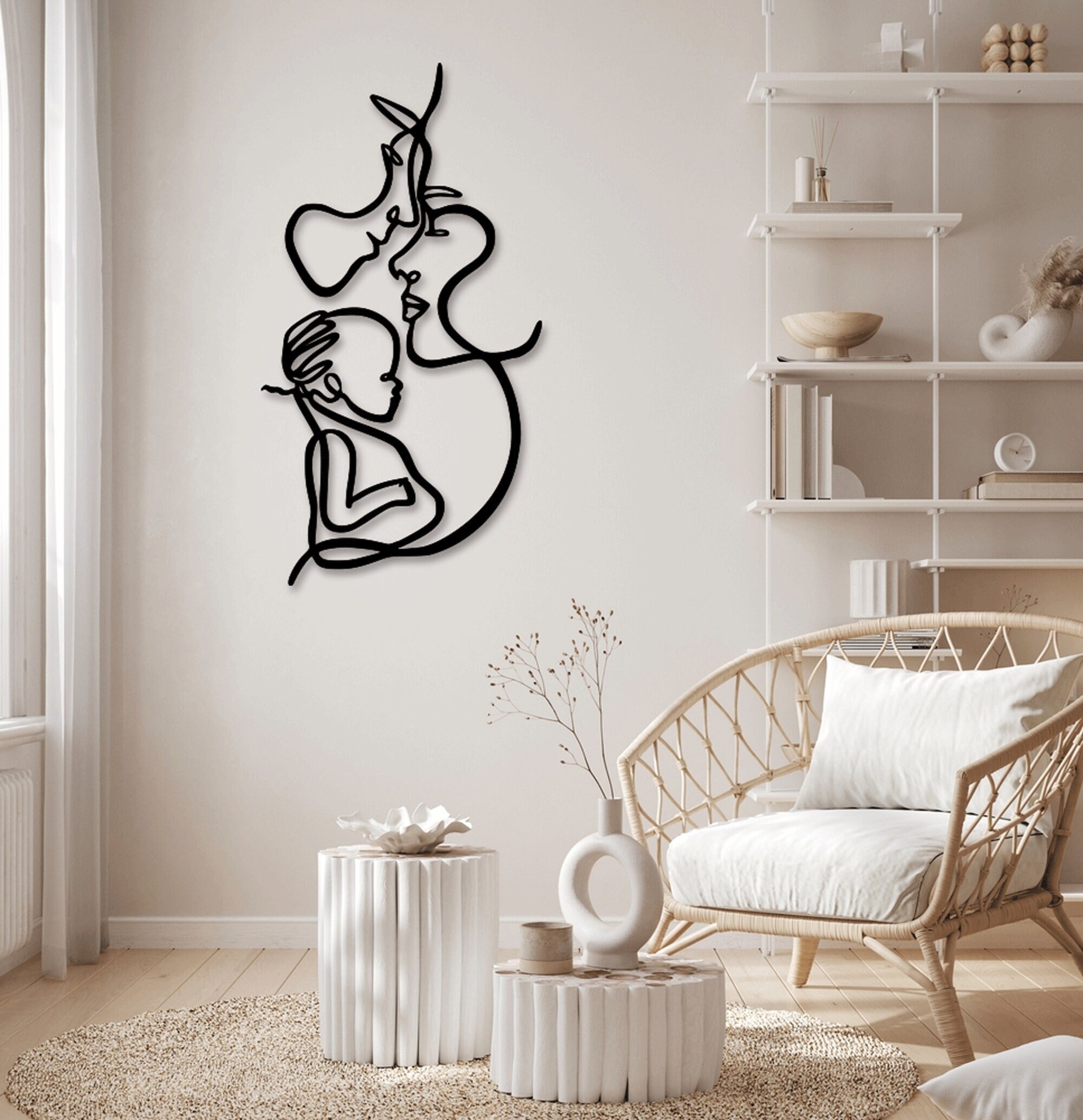 Family Pregnant Baby Laser Cut Dxf Svg Glowforge Files Wall Art Sticker ...