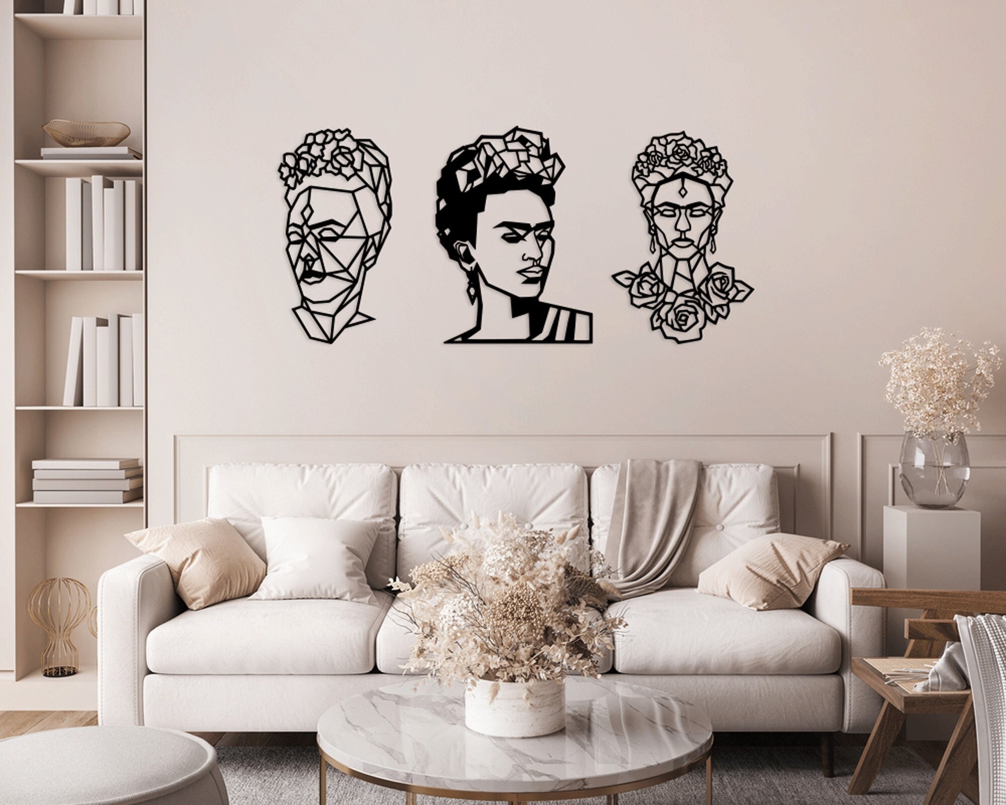 Frida Kahlo Laser Cut Dxf Svg Glowforge Files Wall Art Sticker Decal ...