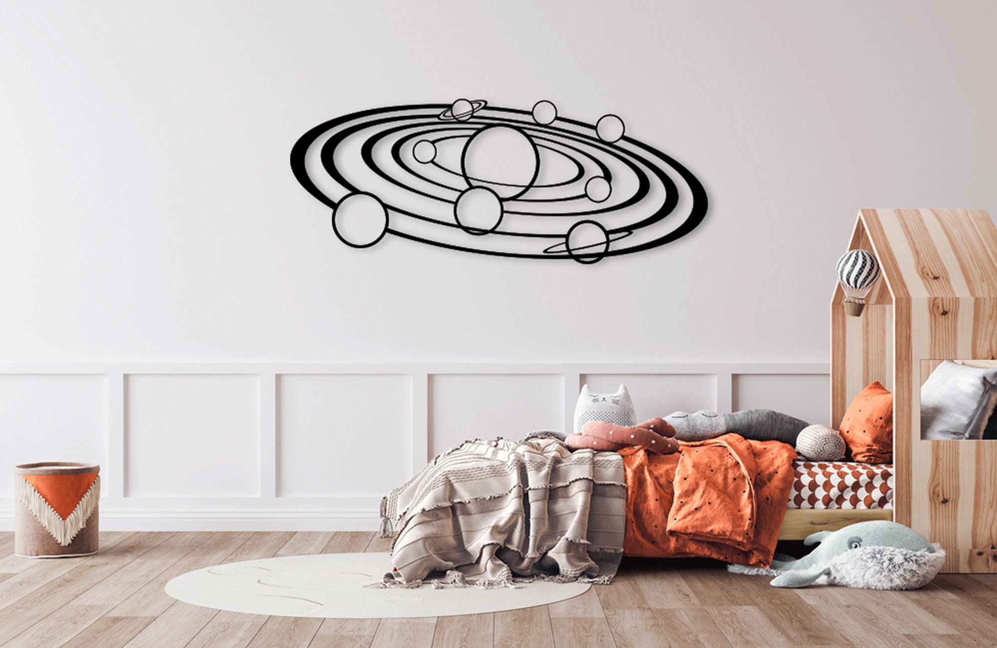 Solar System Planets Laser Cut Dxf Svg Glowforge Files Wall Art Sticker ...
